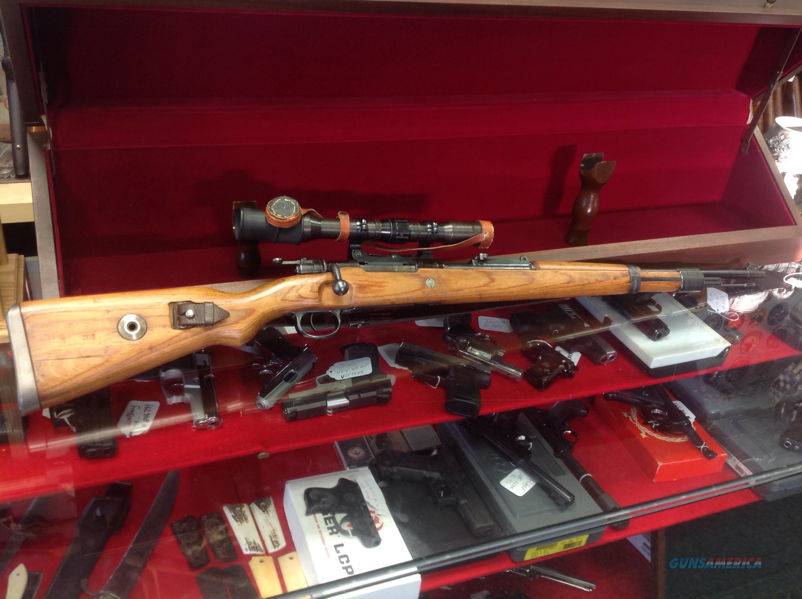 outstanding ultra rare ww2 98k side rail sniper... for sale