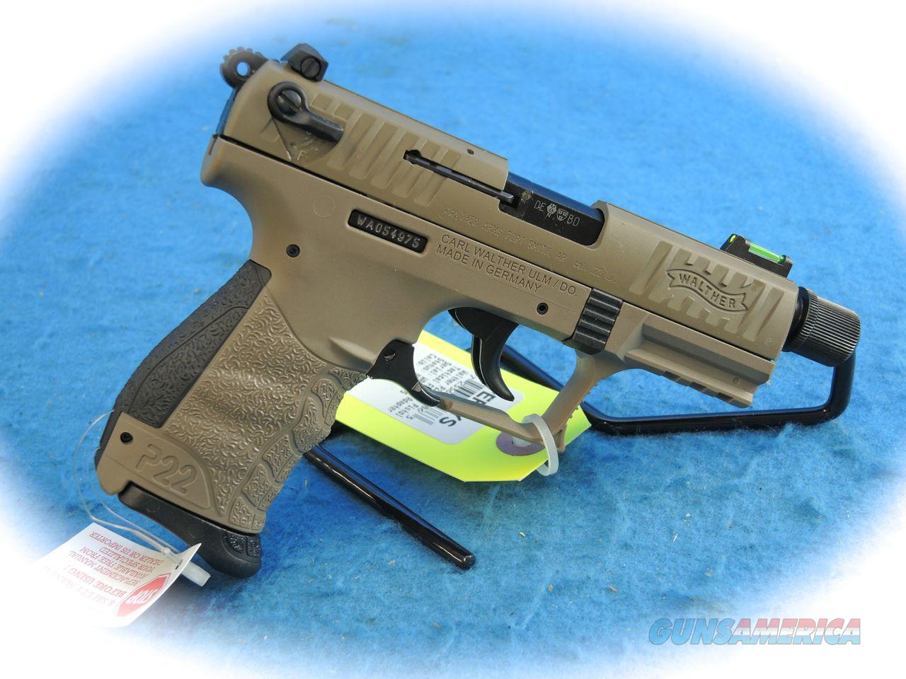 Walther P22 Tactical FDE .22LR Semi Auto Pistol... for sale