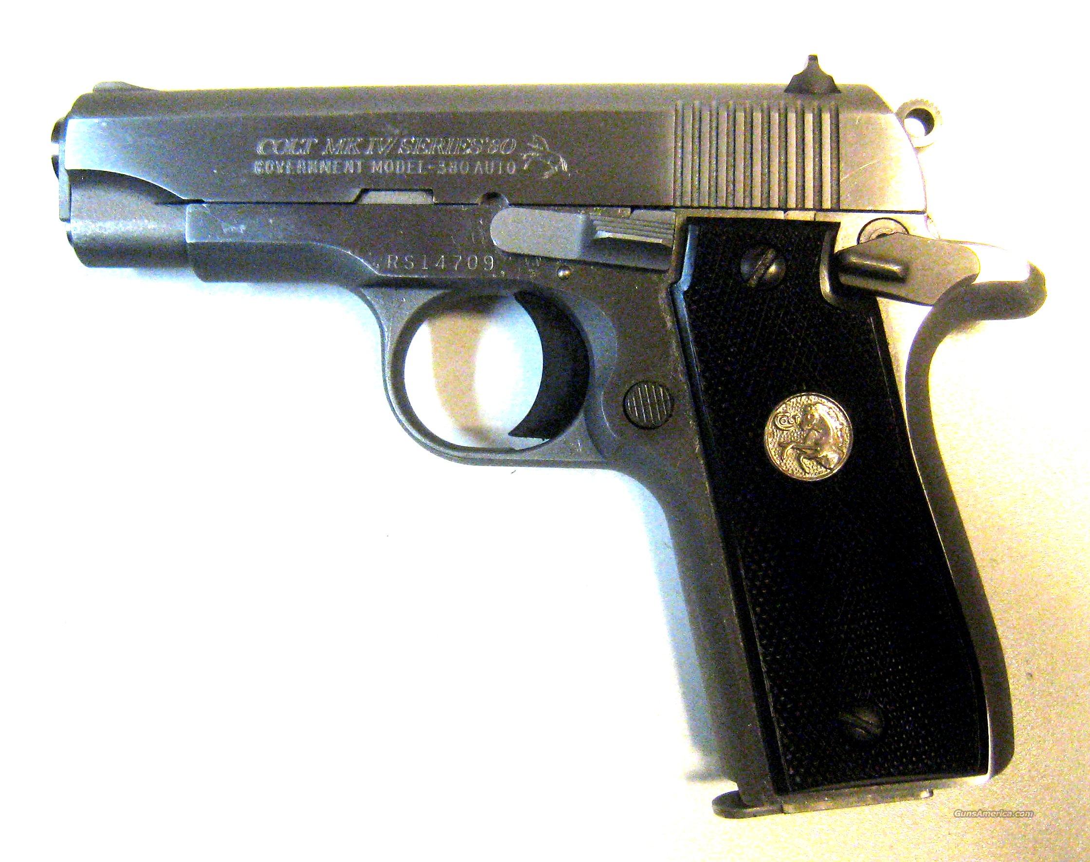 Colt MK IV Series 80 Government Model .380 Auto... for sale