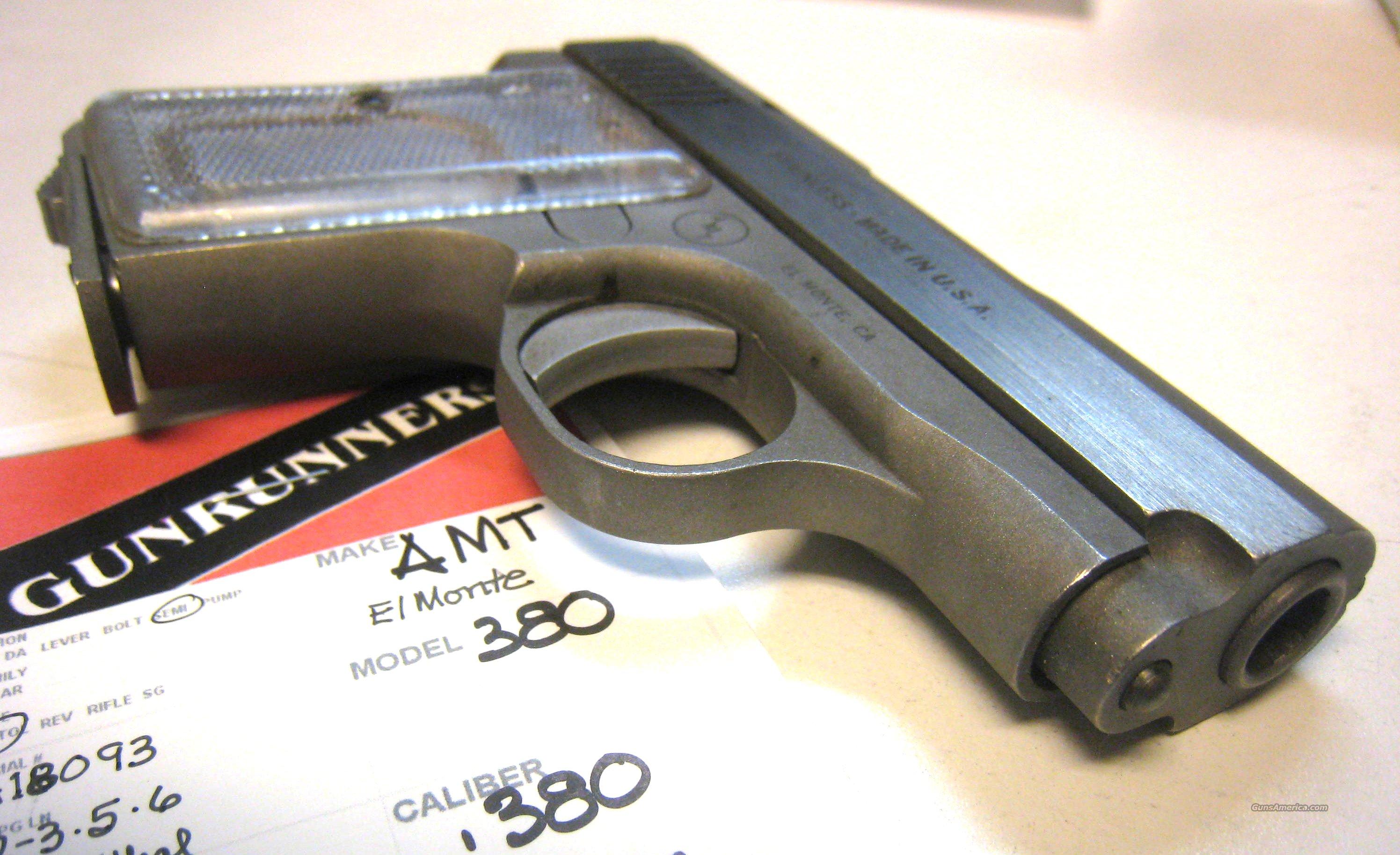 AMT -BACK UP- .380 9mm Kurz Original El Monte w... for sale